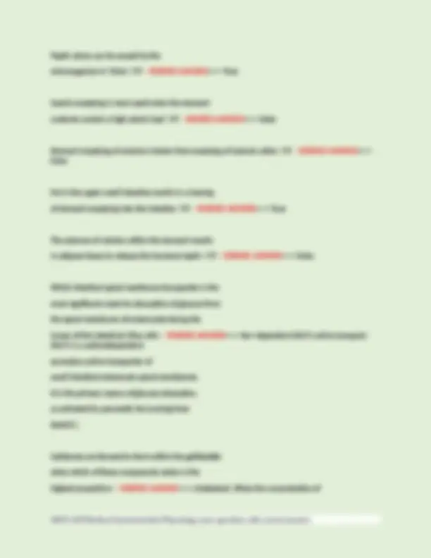 Medical Gastrointestinal Physiology Exam Questions with Correct Answers ...