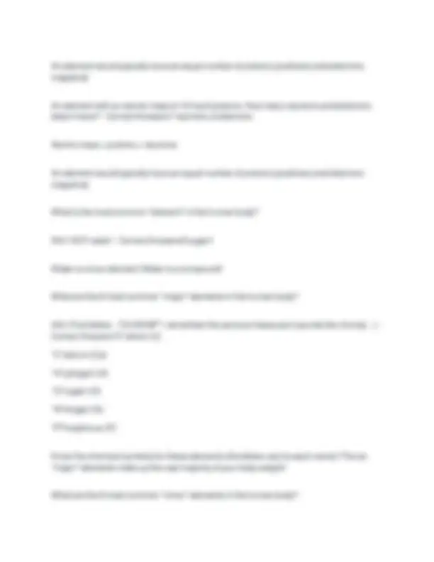 A&P 1 - Chapter 2 - Atoms, Ions, Molecules Assessment Questions with ...