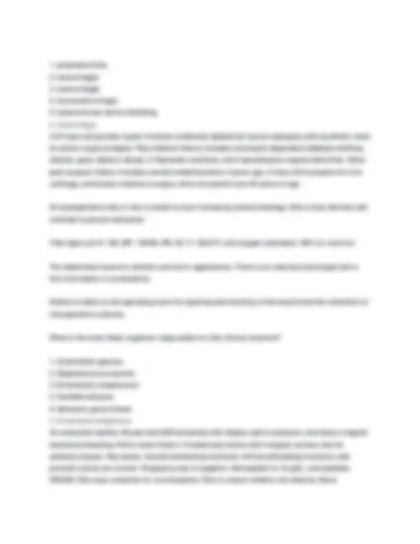 Medical Case Scenarios with Questions and Answers | Exams Nursing | Docsity