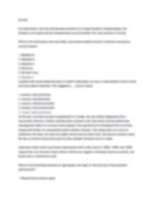 Medical Case Scenarios with Questions and Answers | Exams Nursing | Docsity