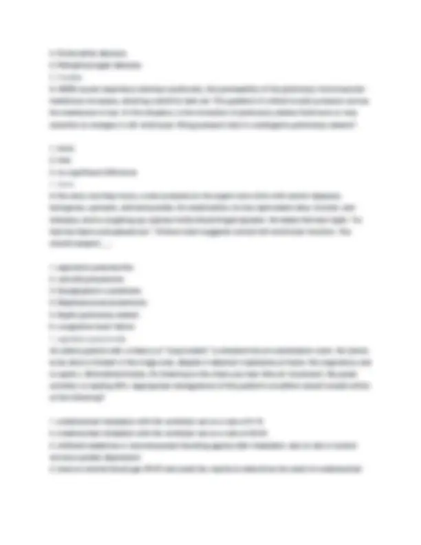 Medical Case Scenarios with Questions and Answers | Exams Nursing | Docsity