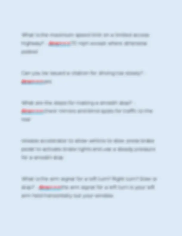 Florida Driver's License Handbook Study Guide: Questions and Answers ...