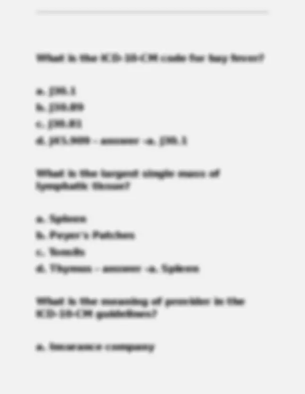 AAPC Final Exam Solutions: Medical Coding Practice Questions | Exams ...