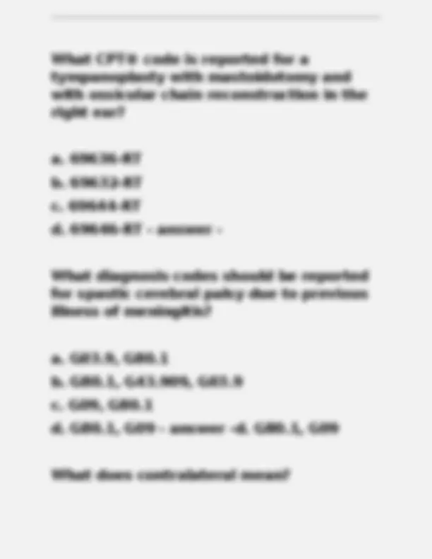 AAPC Final Exam Solutions: Medical Coding Practice Questions | Exams ...