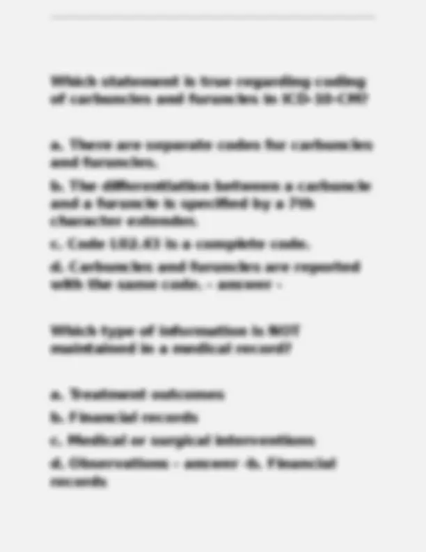 AAPC Final Exam Solutions: Medical Coding Practice Questions | Exams ...