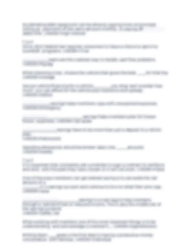 Financial Counseling: Test Questions and Answers | Exams Economics ...