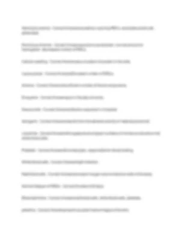 Pathology for Funeral Directing Midterm Exam with Complete Questions ...