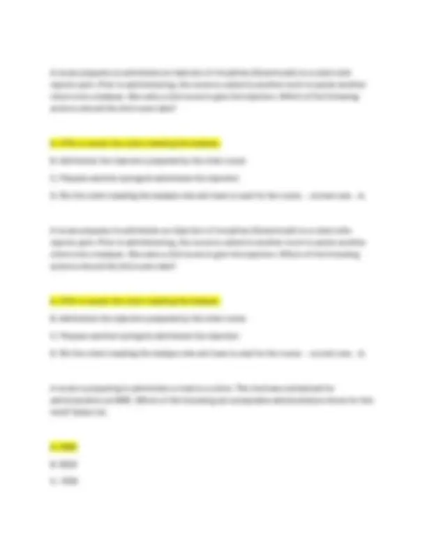 Nursing Medication Administration and Safety: Practice Questions ...