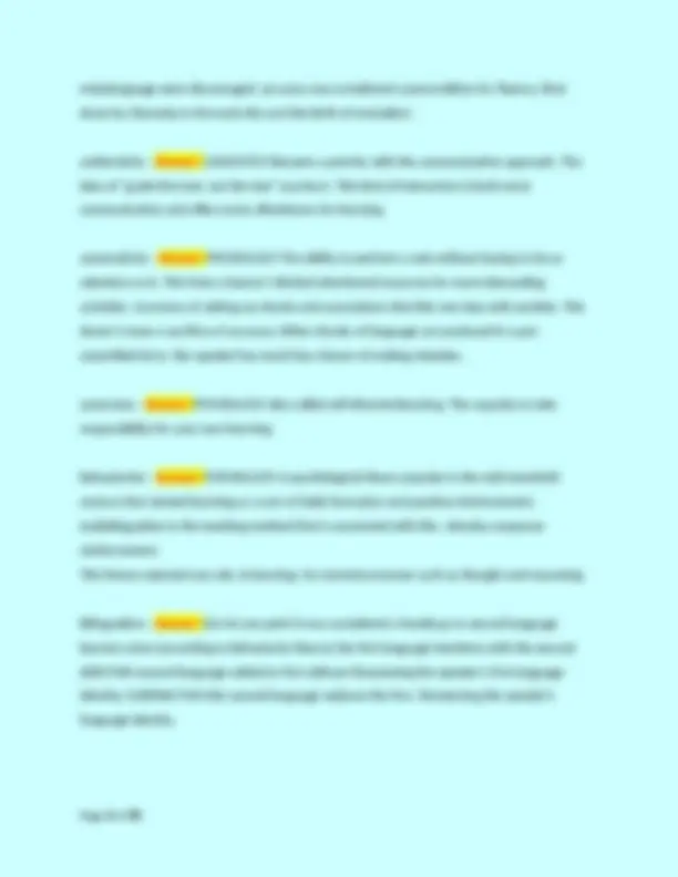 Cambridge DELTA Module 1 / Terms/concepts for the Cambridge DELTA ...