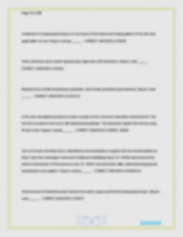 CPT Surgery Coding Questions and Answers: Latest Update 2024-2025 ...