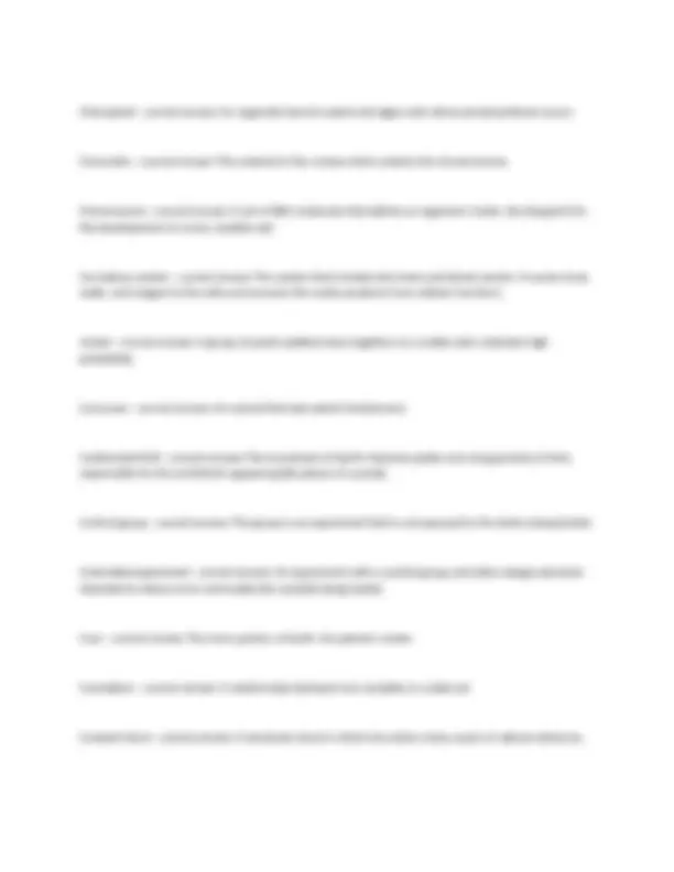 HiSET Prep Science: Key Terms and Definitions | Exams Nursing | Docsity