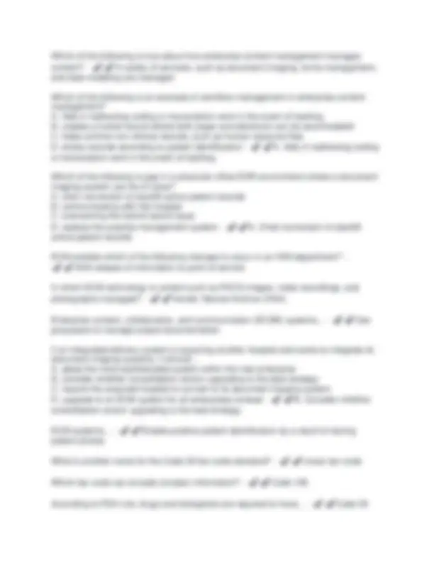 Health Information Management: Multiple Choice Questions and Answers ...