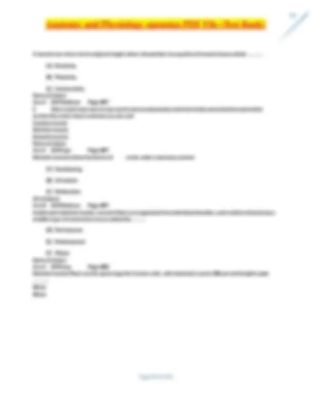 Anatomy and Physiology OpenStax Test Bank: Questions and Solutions ...