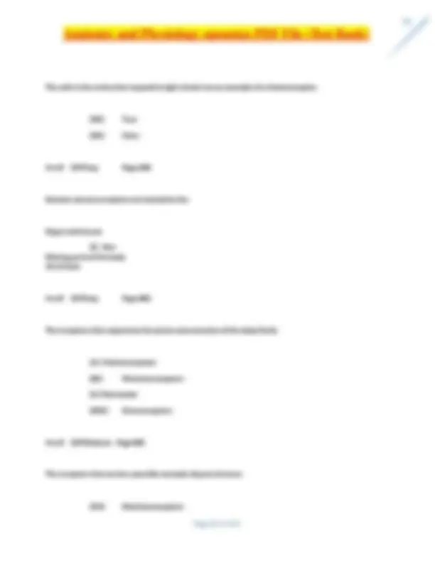 Anatomy and Physiology OpenStax Test Bank: Questions and Solutions ...
