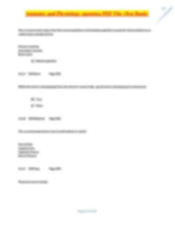 Anatomy and Physiology OpenStax Test Bank: Questions and Solutions ...