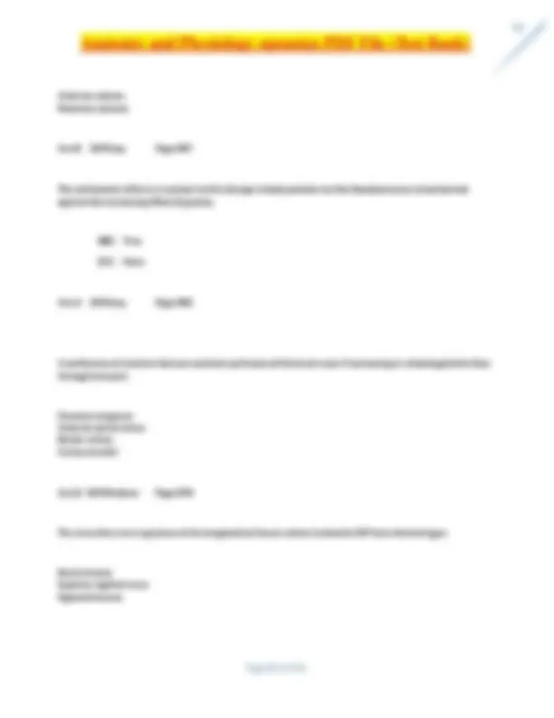 Anatomy and Physiology OpenStax Test Bank: Questions and Solutions ...
