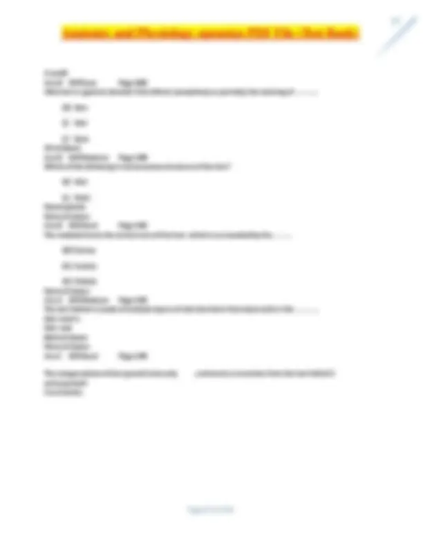 Anatomy and Physiology OpenStax Test Bank: Questions and Solutions ...