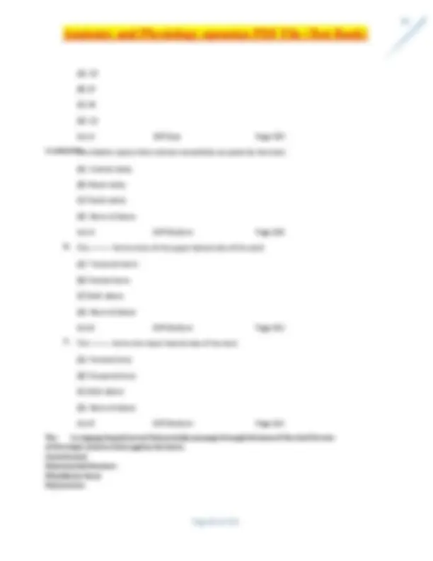 Anatomy and Physiology OpenStax Test Bank: Questions and Solutions ...