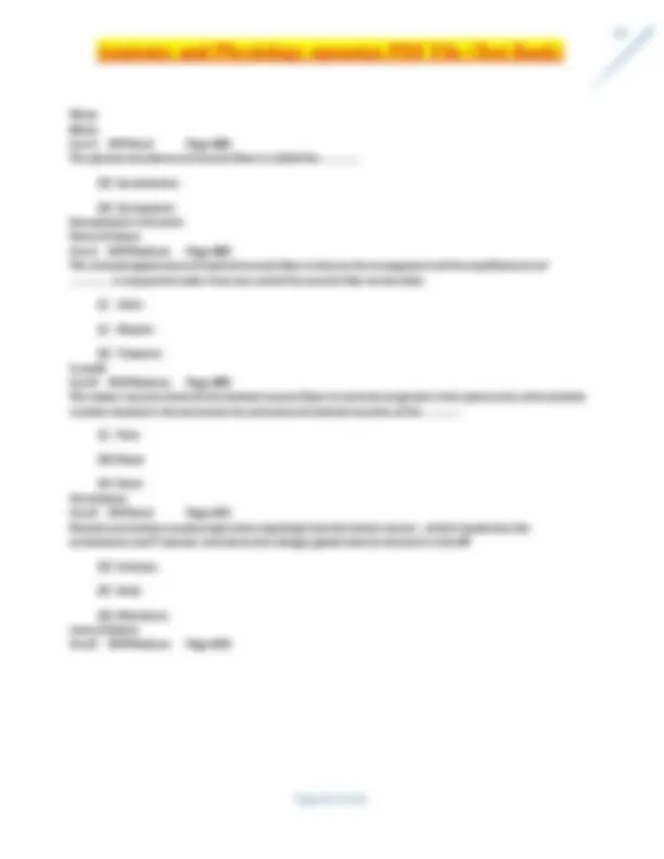Anatomy and Physiology OpenStax Test Bank: Questions and Solutions ...