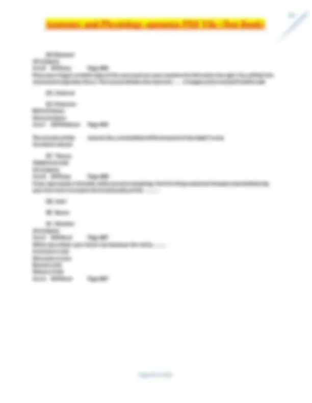 Anatomy and Physiology OpenStax Test Bank: Questions and Solutions ...