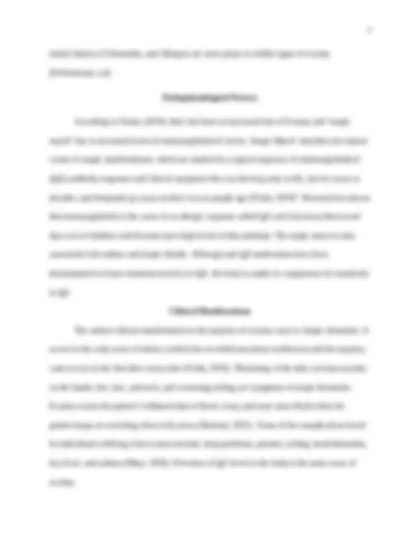 Pathophysiology of Eczema: A Case Study and Clinical Judgment Exam Relearning Assignment ...