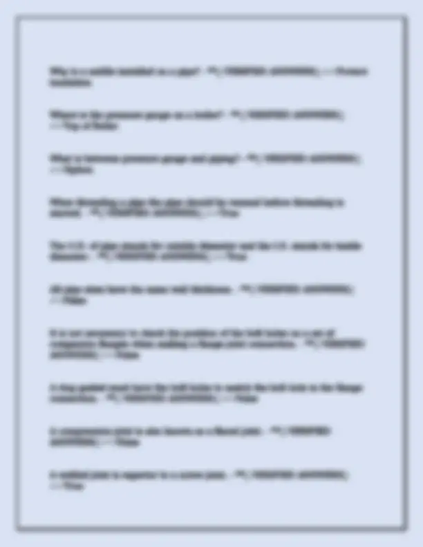 Rhode Island Master Pipefitter Exam with answers 2025 | Exams Water ...