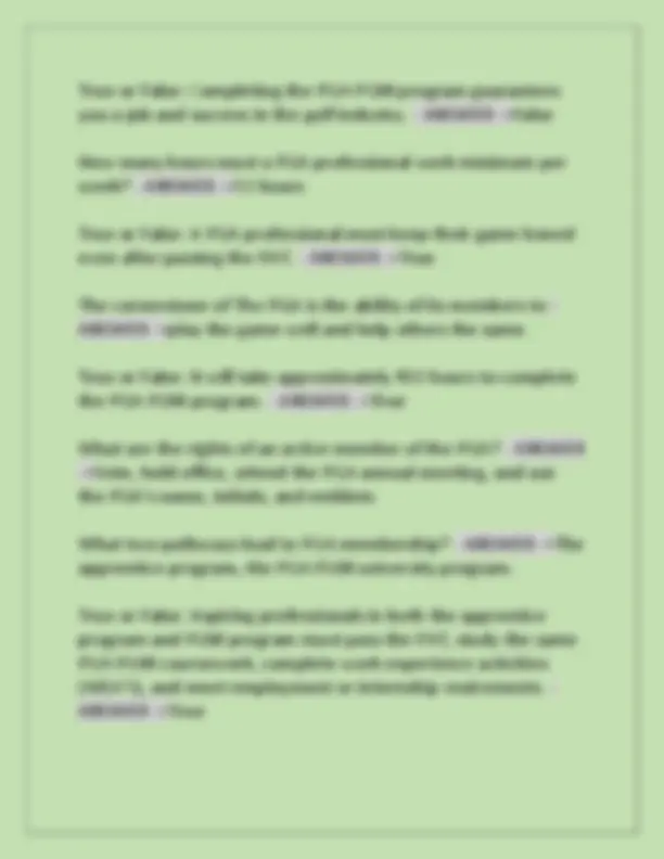 PGA PGM Program: A Comprehensive Guide to Becoming a Golf Professional ...