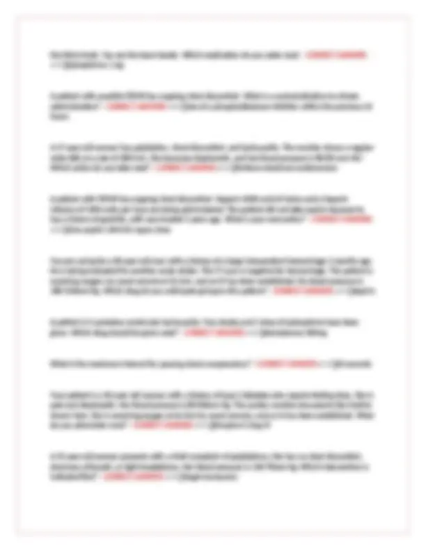 ACLS Complete 2024-2025 Questions and Answers | Exams Nursing | Docsity