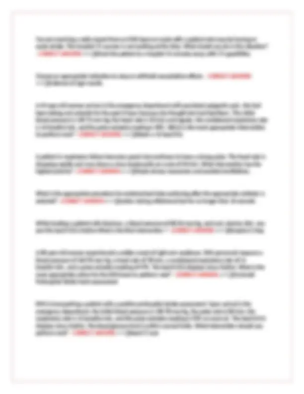 ACLS Complete 2024-2025 Questions and Answers | Exams Nursing | Docsity