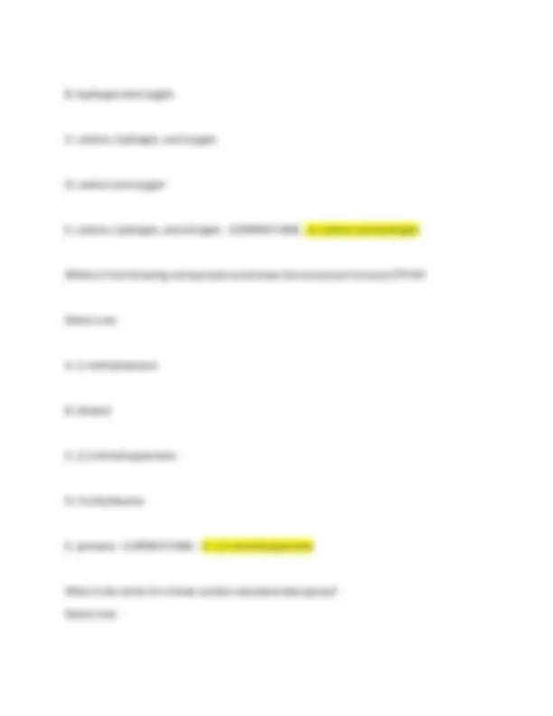 Organic Chemistry Exercises: Alkanes, Alkenes, Alkynes, and Alcohols ...