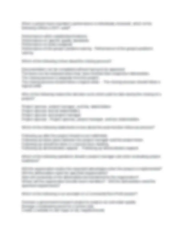 Project Management: Closing the Project - Unit 4 | Exams Advanced Education | Docsity