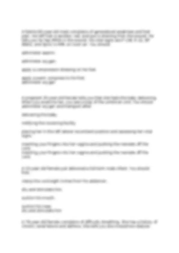 EMD TEST, FINAL EXAM, PRACTICE EXAM AND STUDYGUIDE study set-with 100% ...