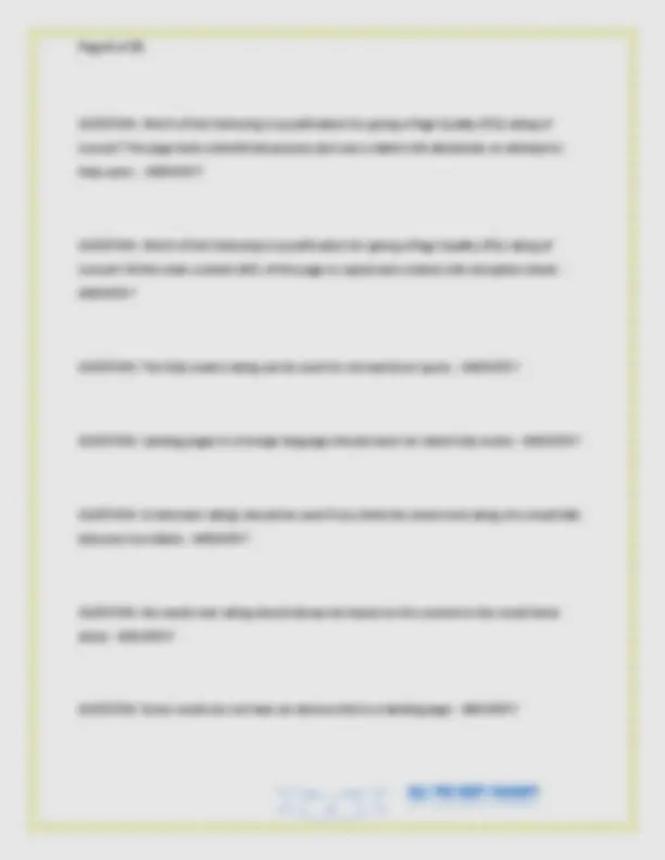 WELOCALIZE PART 2 EXAM ACTUAL EXAM LATEST UPDATE THIS YEAR COMPLETE 200 ...