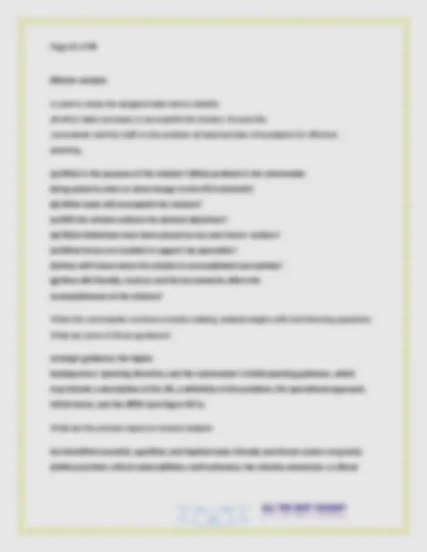 C500 Exam Study Guide: Comprehensive Review of Military Operations and ...
