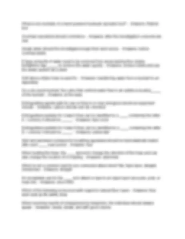 NFPA 1001 Firefighter Professional Qualifications Exam Questions and ...