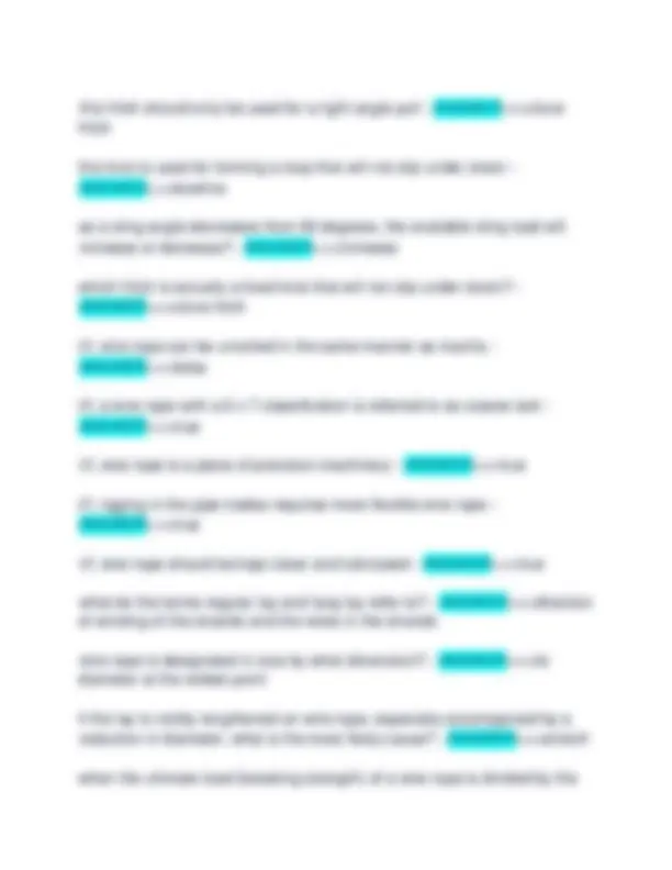 Rigging Final Exam Questions and Answers | Exams Nursing | Docsity