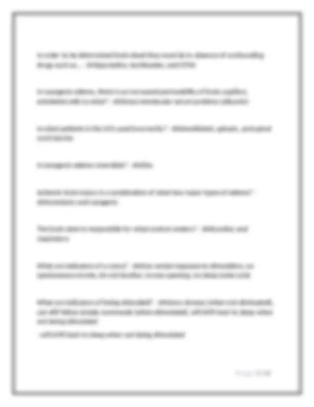 Critical Care Exam 4: Neuro Basics 2024-2025 - Questions and Answers ...