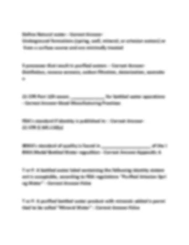 IBWA CPO Practice Exam Questions: Bottled Water Regulations and Safety ...