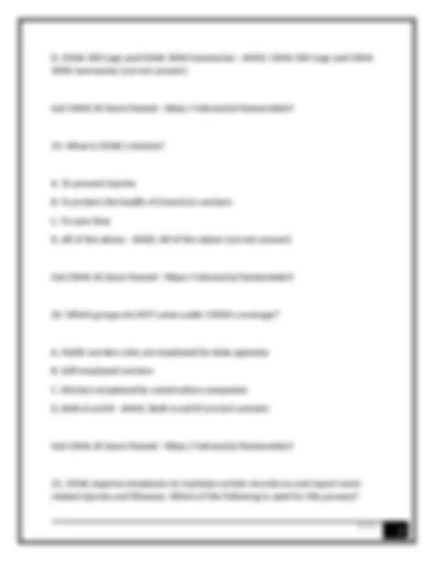 OSHA 30 Construction Test Answer Key: Introduction to OSHA ClickSafety ...