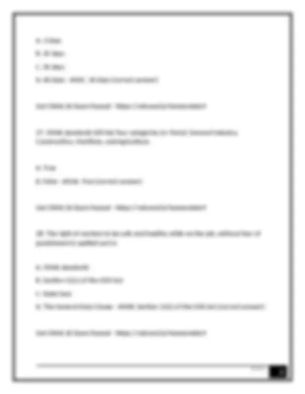 OSHA 30 Construction Test Answer Key: Introduction to OSHA ClickSafety ...