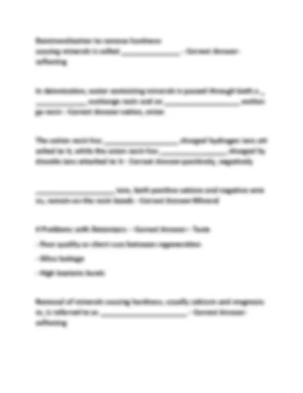 IBWA CPO Exam Chapter 4 Questions and Answers: Water Treatment ...