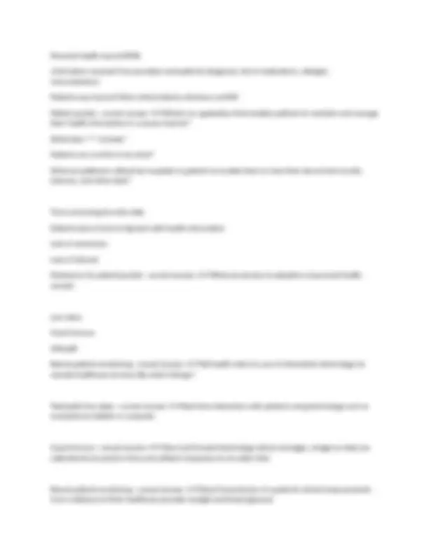 Health Information Technology: A Comprehensive Guide (HDS L22) | Exams Nursing | Docsity