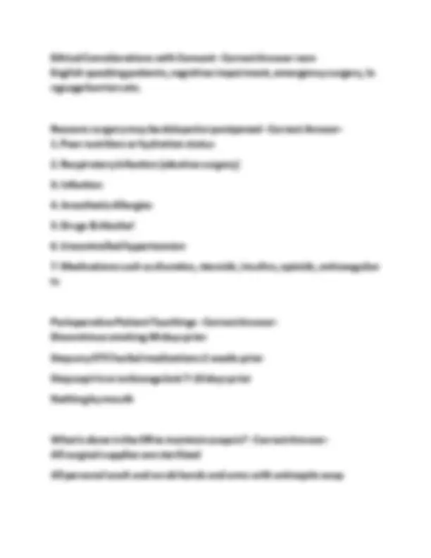 NSG 123 Exam Questions: Pre-Operative, Intra-Operative, and Post ...