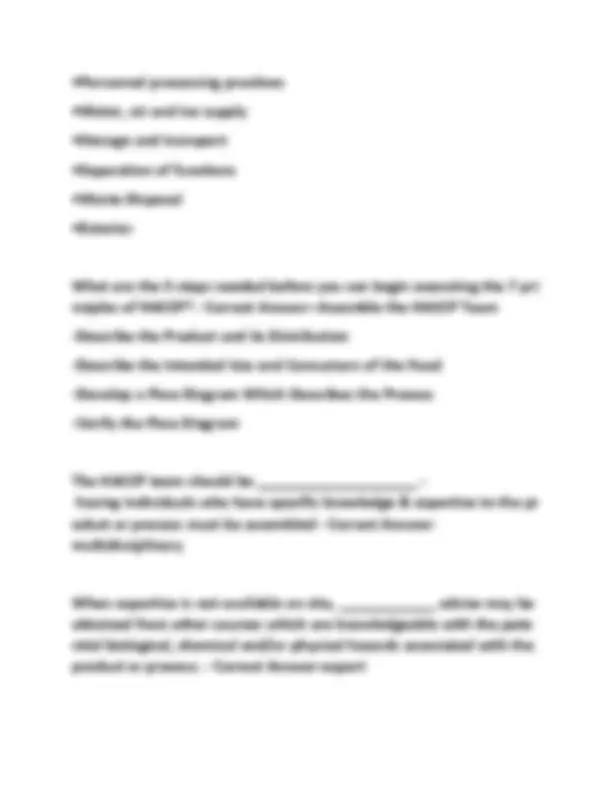 IBWA CPO Chapter 7 Exam: HACCP Questions and Answers | Exams Advanced ...