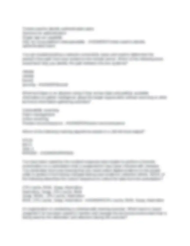 Sec+ Practice Exam #6: Cybersecurity Questions and Answers | Exams ...