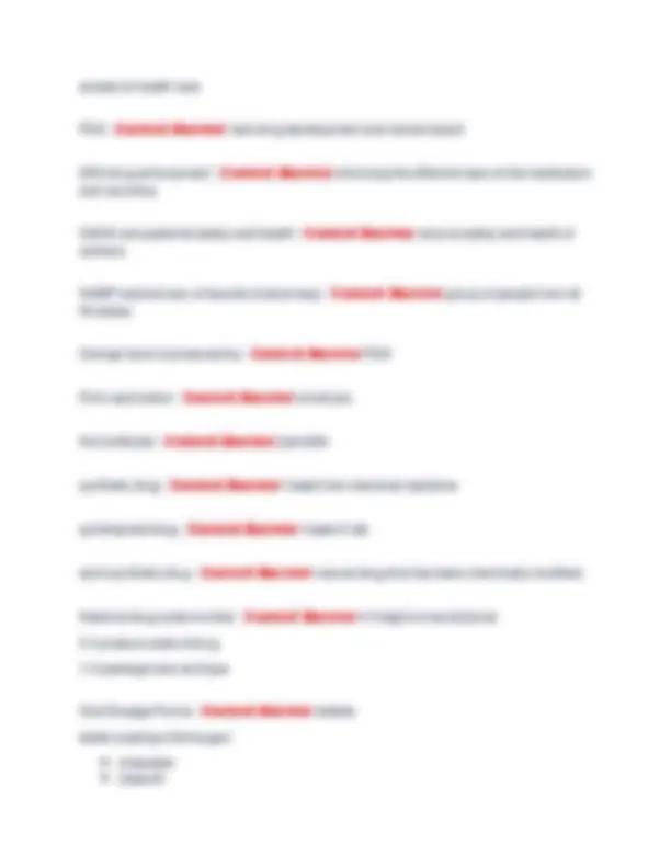 Pharmacy Practice Examination: Key Concepts and Definitions | Exams Pharmacy | Docsity