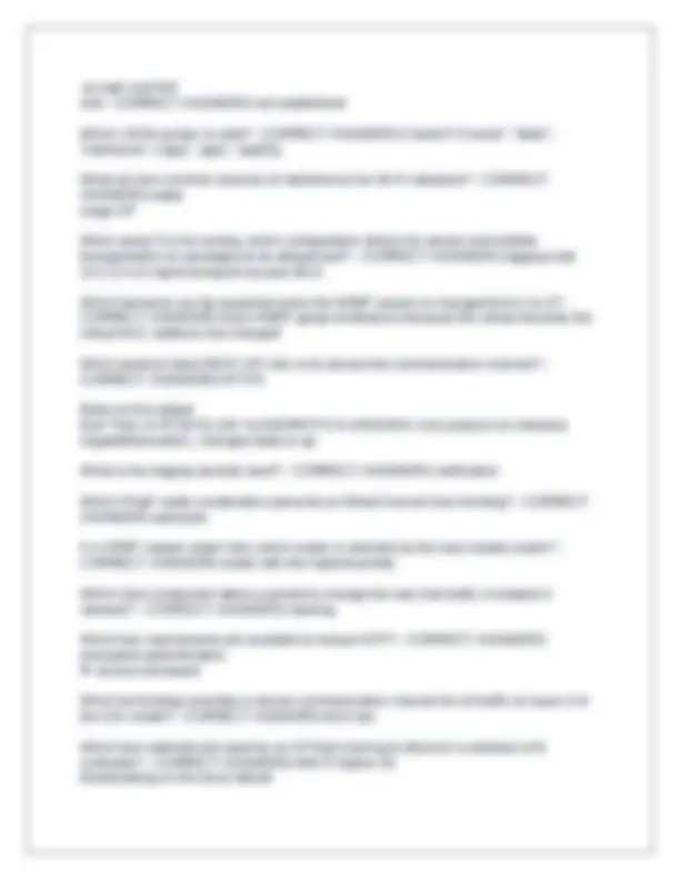 CCNP 350-401 ENCOR Exam Questions and Answers 2024 | Exams Advanced Education | Docsity