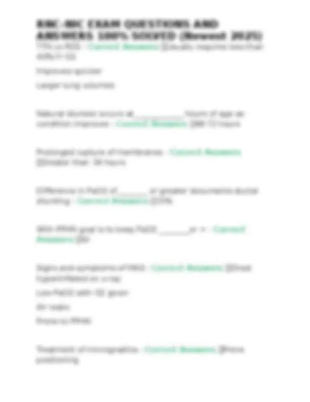 RNC-NIC Exam Questions and Answers: A Comprehensive Guide for Neonatal Nurses | Exams Nursing ...