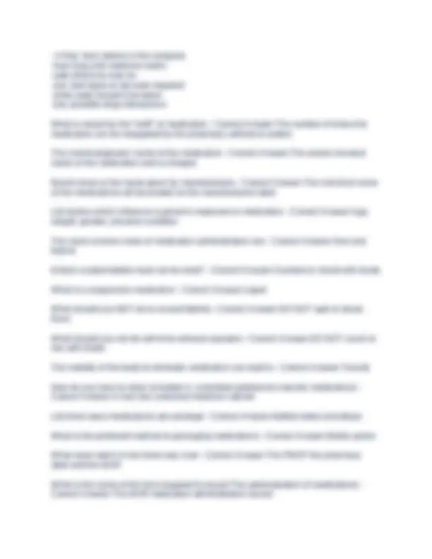 CMT Training Exam: Medication Administration and Safety Principles | Exams Advanced Education ...