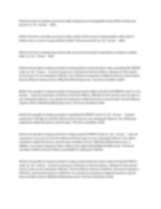 Massachusetts Class D Permit Test Questions and Answers | Exams ...